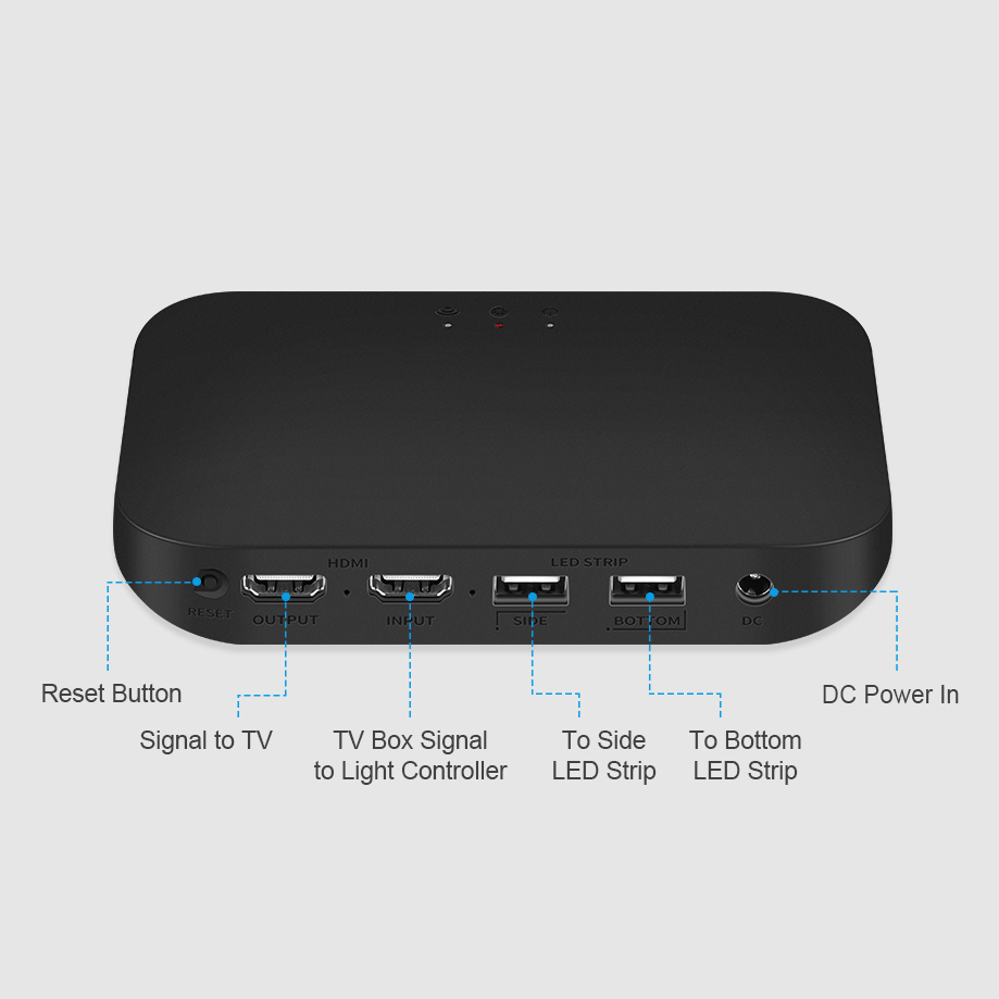 Smart Ambient TV Backlight HDMI Sync Box Kit | RGB IC Lights