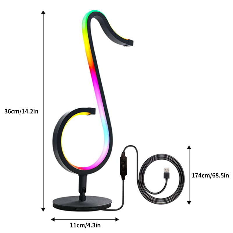 Led Musicial Note Lamp | RGB IC Lights